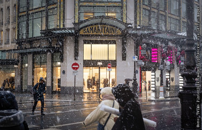 Во Франции сохраняются транспортные проблемы из-за снегопадов